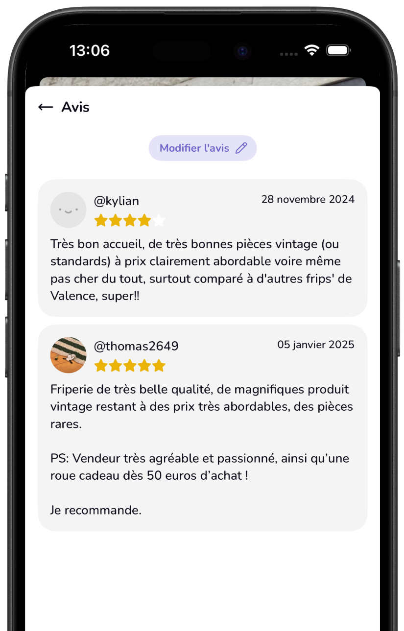 Thrive - Application de la Seconde Main en France